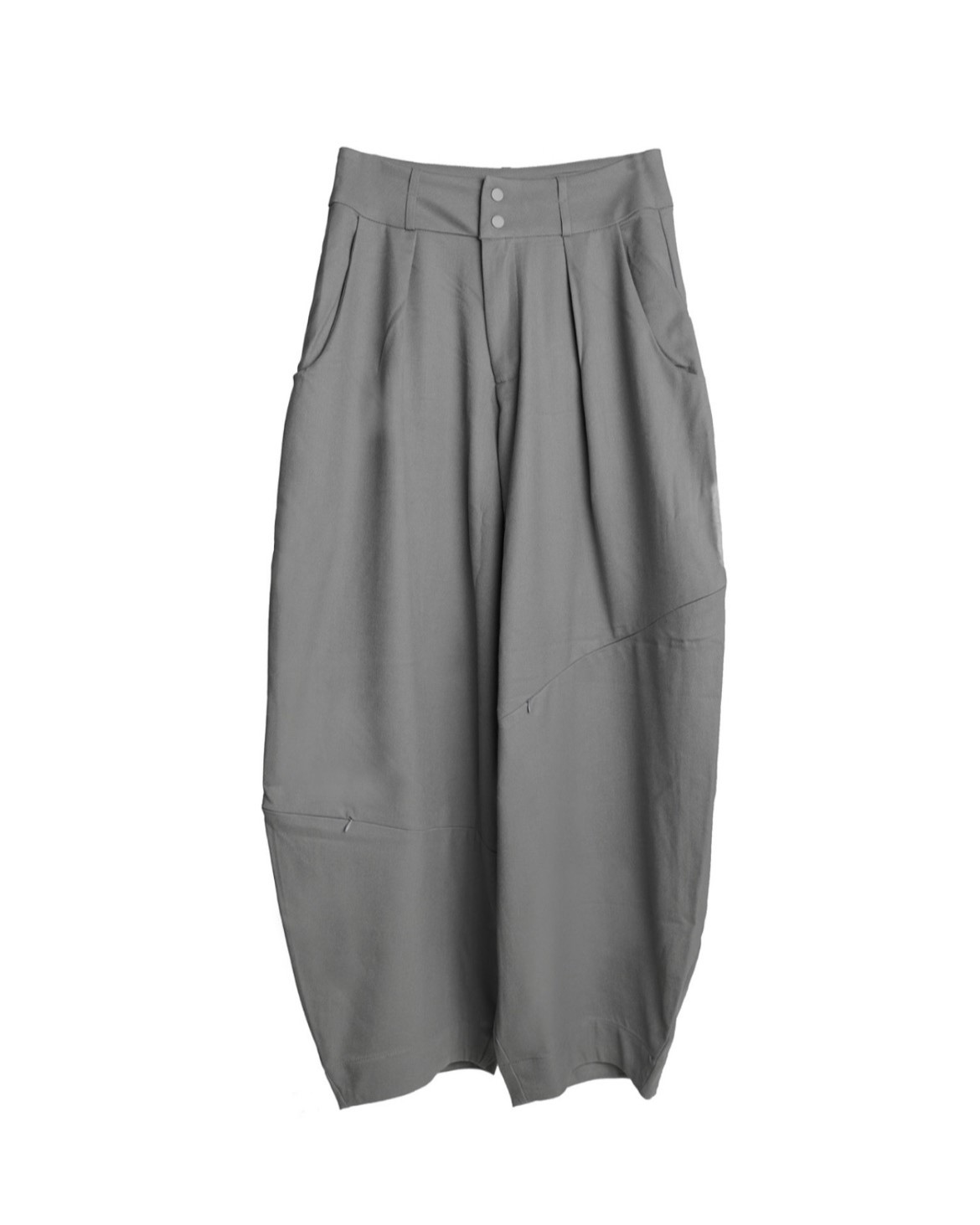 Wide Fit Coffee Pants - Grey - KLONE