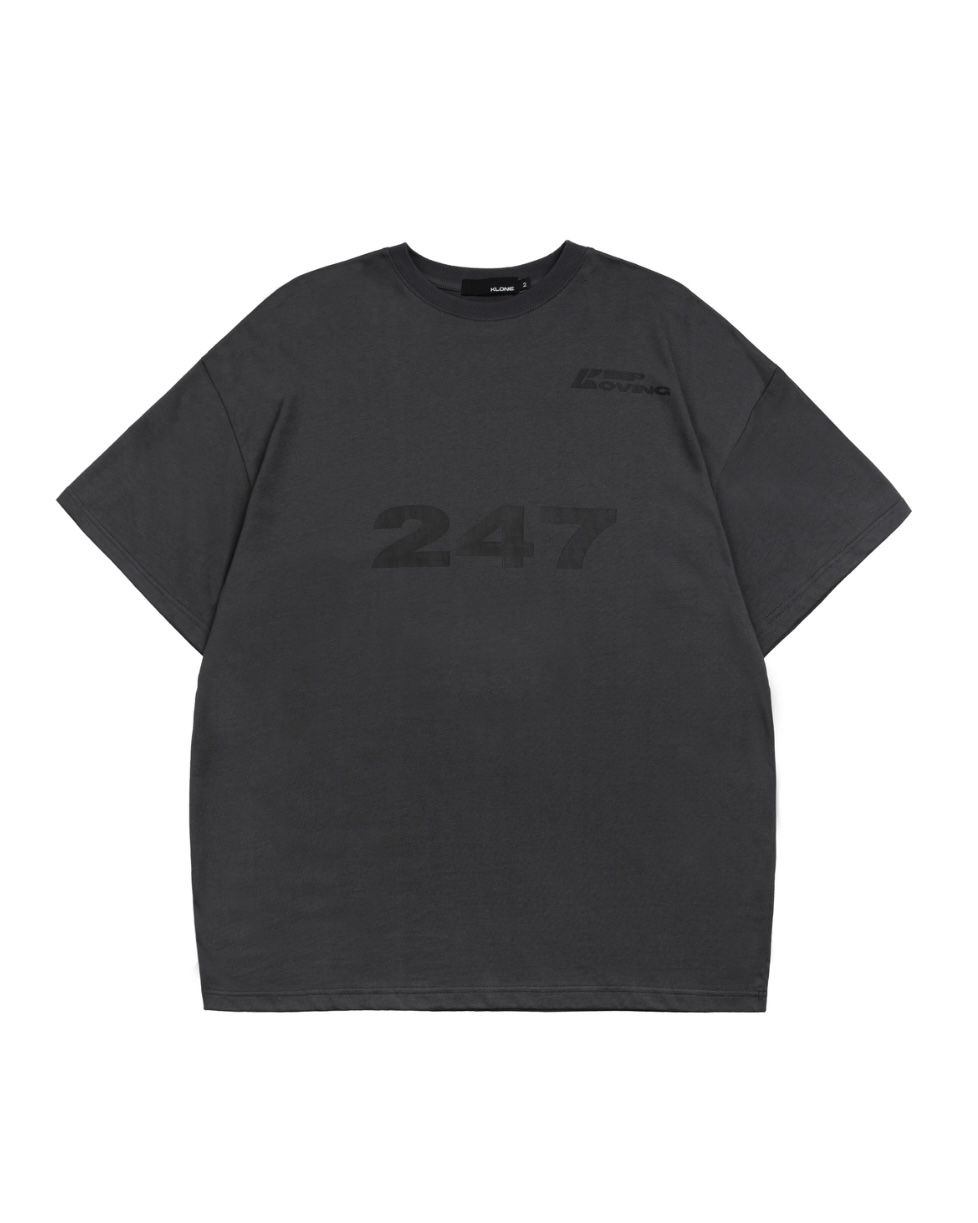 247 Marathon Tee - Dark Grey - KLONE
